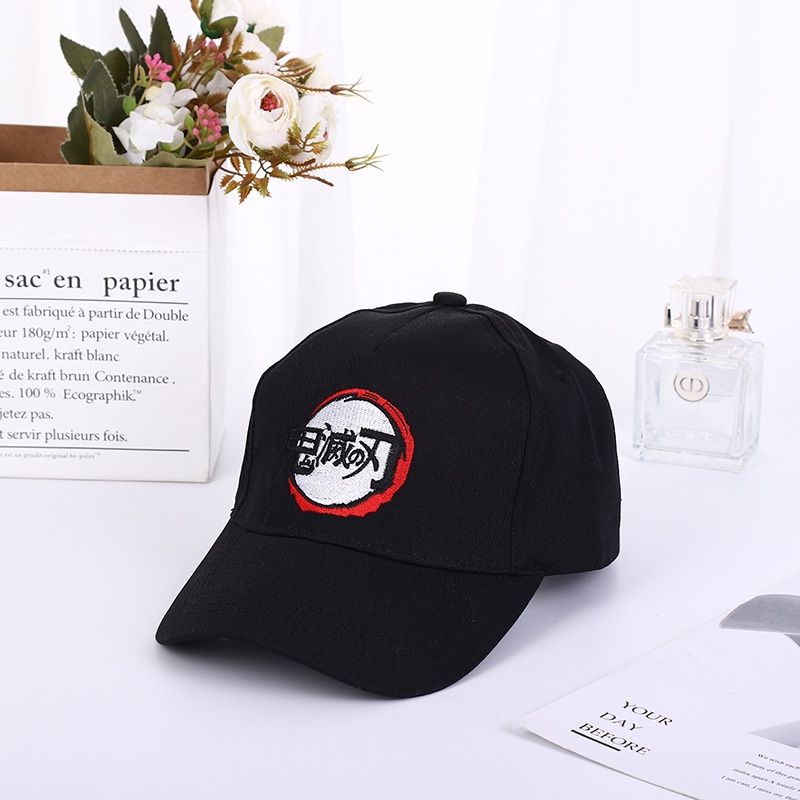 Anime Demon Slayer Embroidered Baseball Cap Simple Fashion Outdoor ...