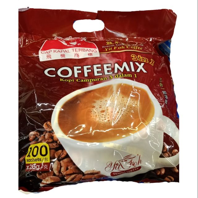 Tenom Yit Foh Coffee Mix 3 In 1 (100 sachets) | Shopee Malaysia