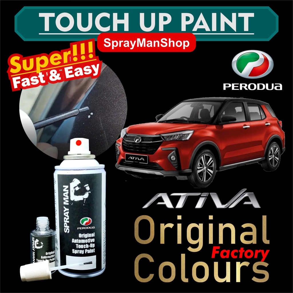 Touch Up Paint Perodua Ativa 4in1 Original Factory Colours Car Paint ...