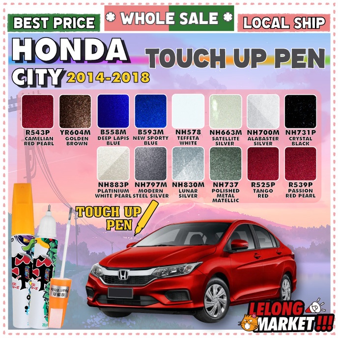 Touch Up Pen | HONDA CITY 2014-2018 | All series color DIY Pro paint ...