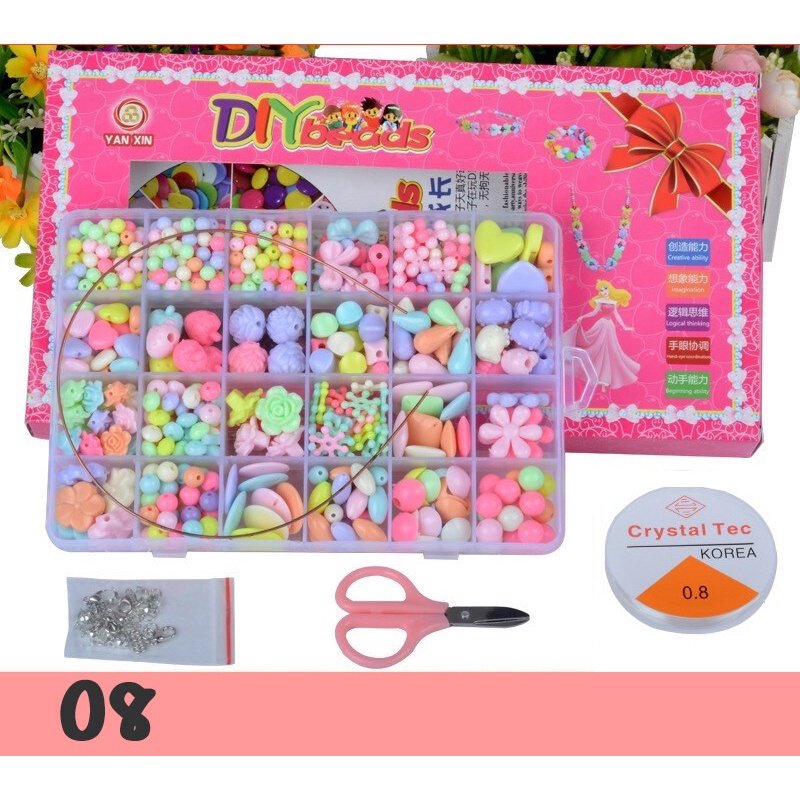 DIY Bead Stringing Set 24 Storage Compartments Art Toys Beads With ...