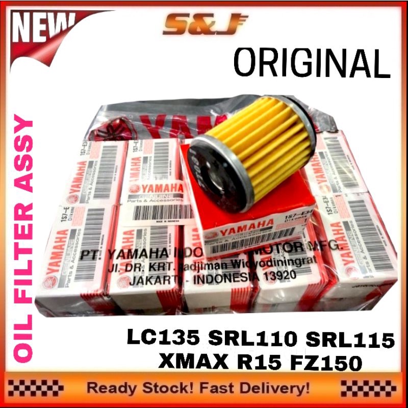 1PC OIL FILTER YAMAHA ORI 135LC Y15ZR FZ150 R15 SRL115 SRL115FI 135LC ...