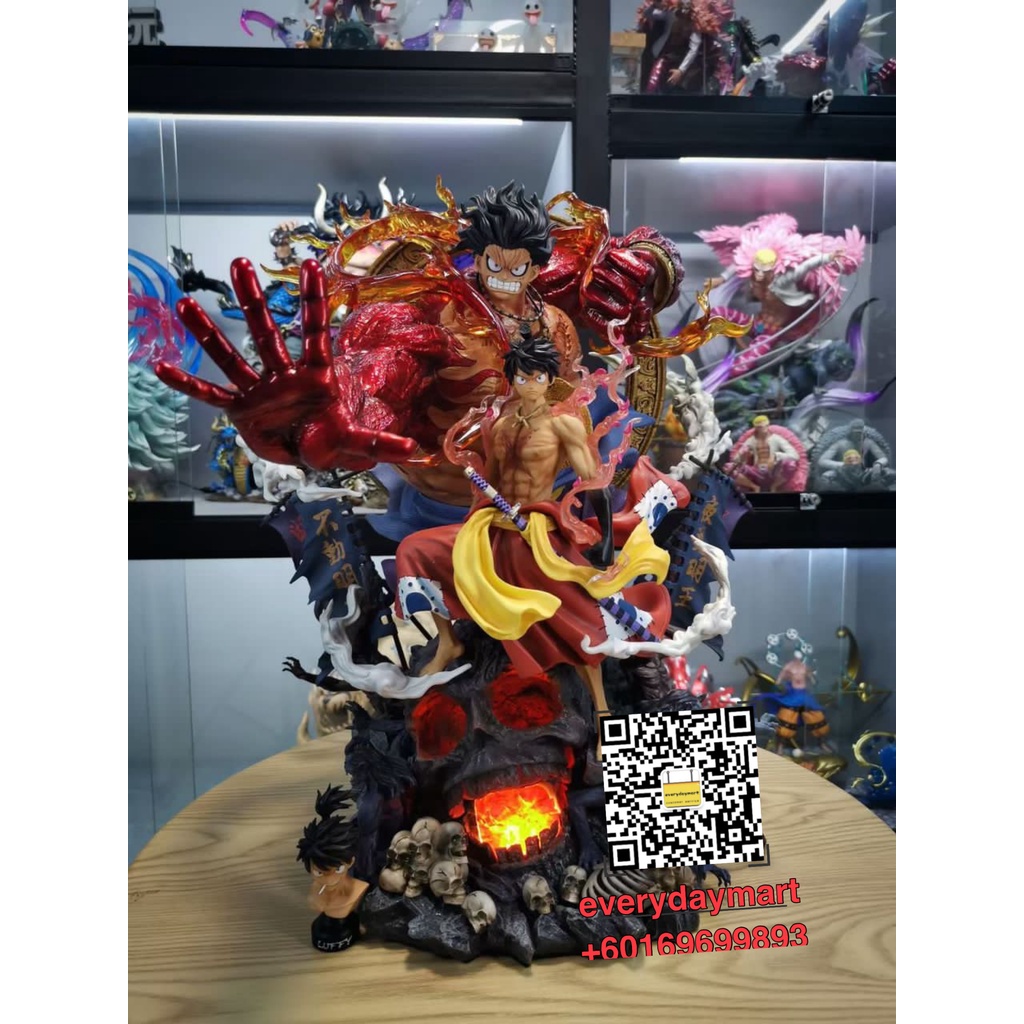 ONE PIECE🔥MONKEY D. LUFFY🔥ILLUMINATED STATUES GK ACTION FIGURE TOYS💥 ...