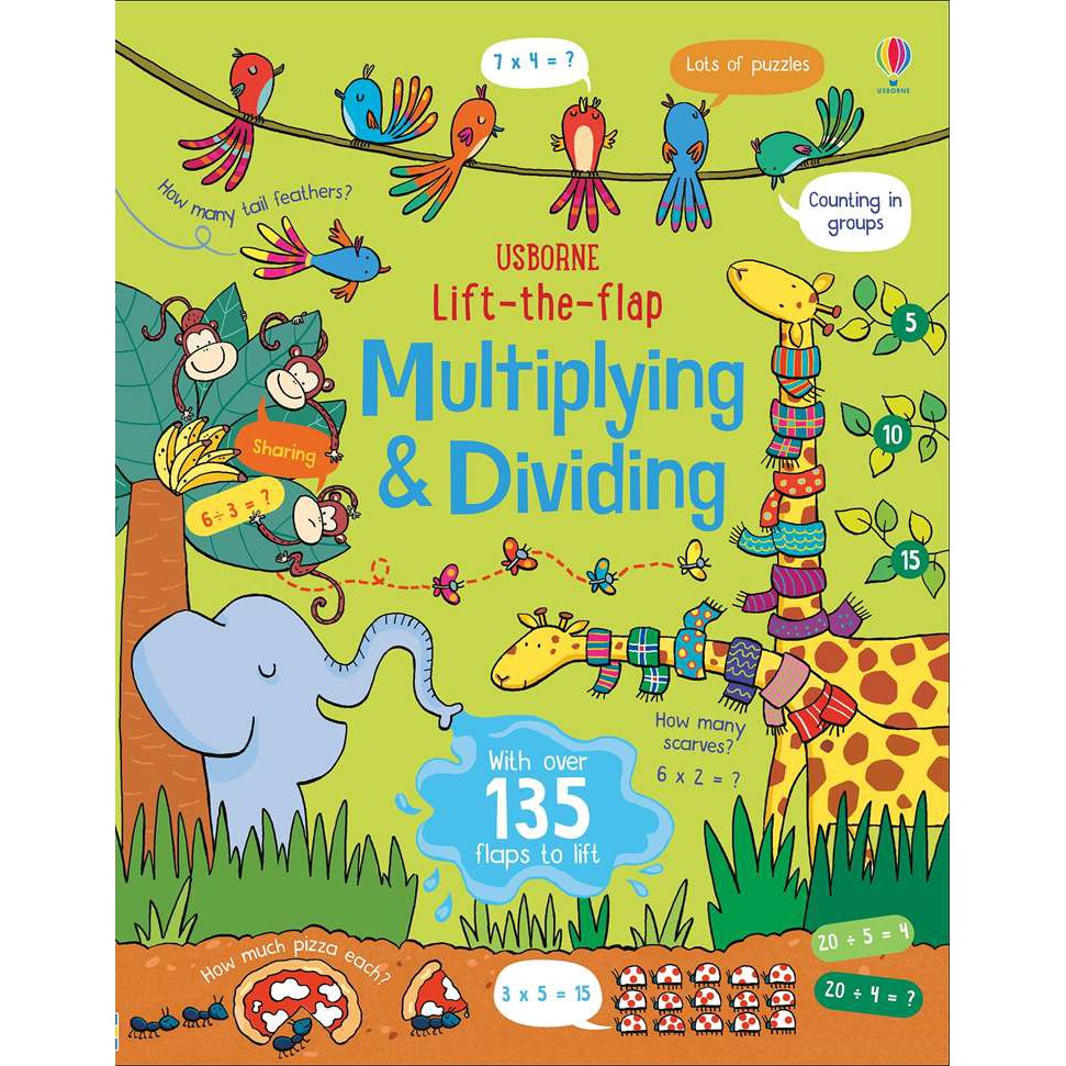 USBORNE Lift the Flaps MULTIPLYING & DIVIDING | Shopee Malaysia