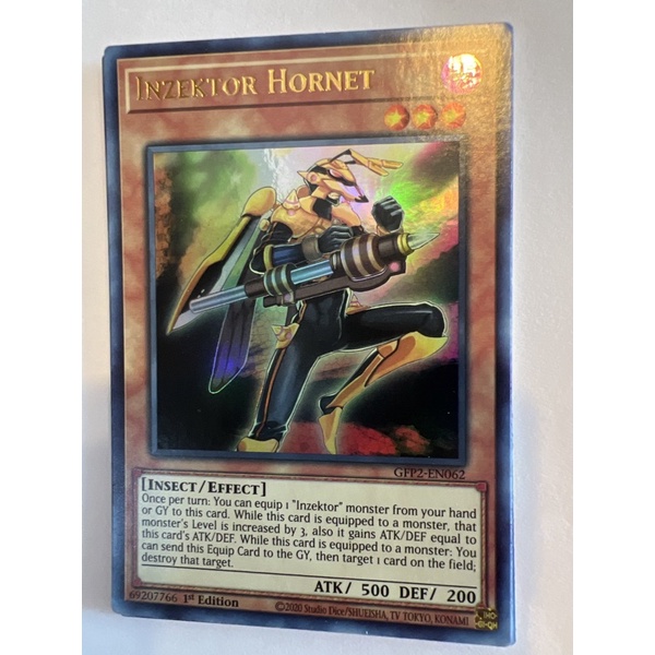 Yugioh English tcg Inzektor Hornet - GFP2-EN062 - Ultra Rare - 1st ...