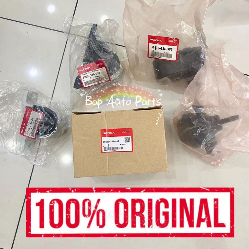 HONDA CIVIC S5A 1.7, STREAM S7A 1.7, EDIX 1.7 AUTO ENGINE MOUNTING SET ORIGINAL (1 SET 4 PCS ...