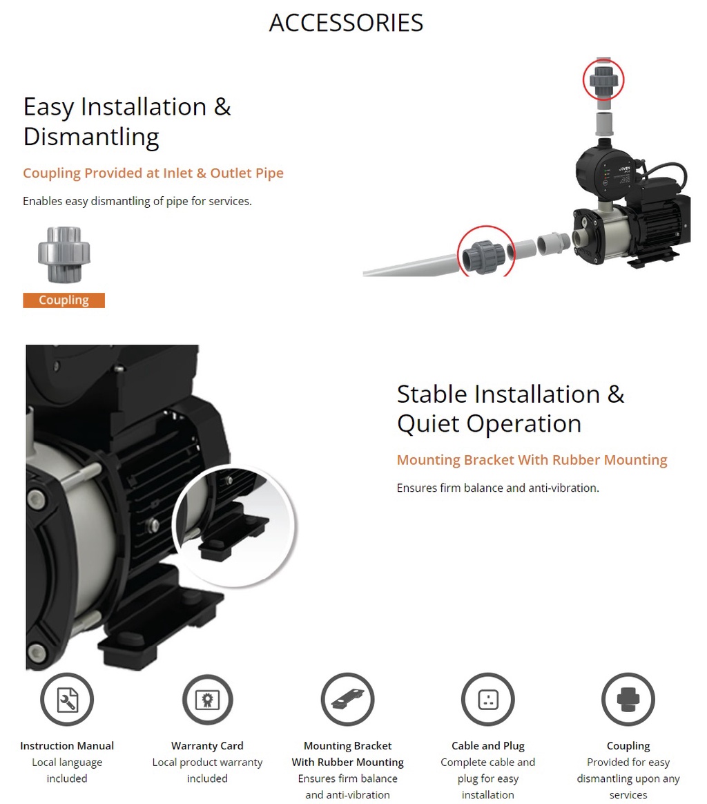 Joven Automatic Domestic Water Pump JHP4-40 1.0hp JHP440 | Shopee Malaysia