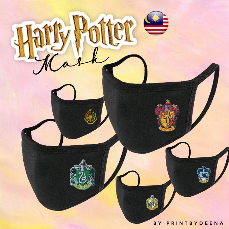 Harry Potter Face mask 3ply washable custom | Shopee Malaysia