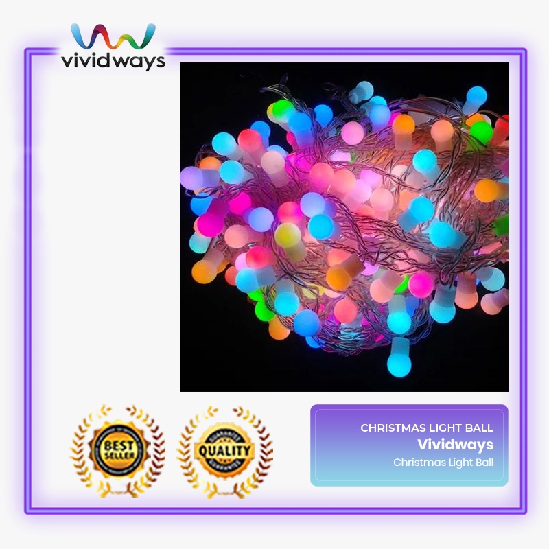 K2 VIVIDWAYS CHRISTMAS LIGHT BALL | Shopee Malaysia