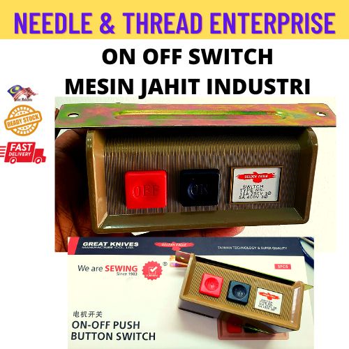 ON OFF SWITCH UNTUK MESIN JAHIT INDUSTRI / ORIGINAL Switch Box For ...