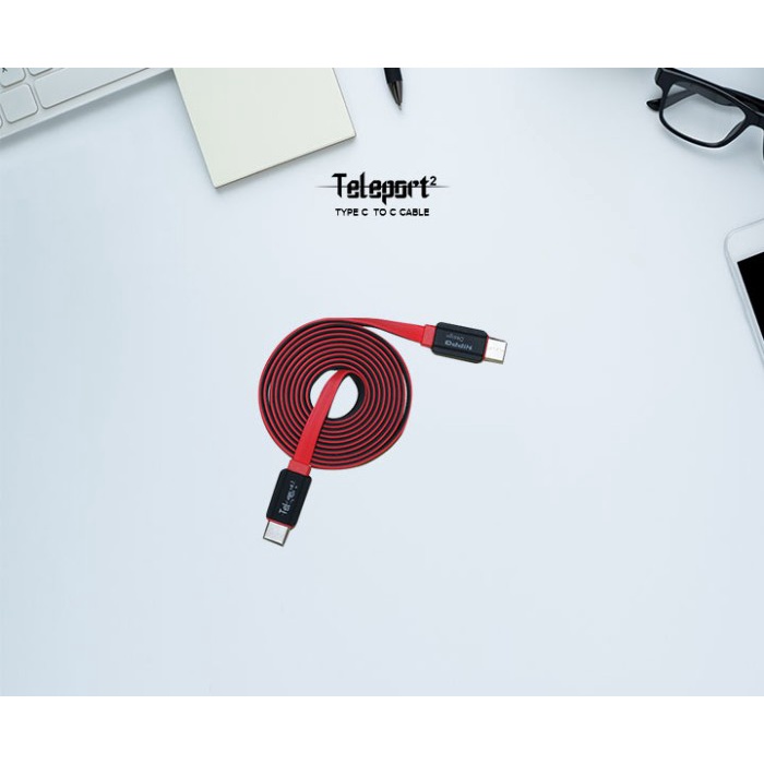 Hippo Teleport 2wire Type C to Type C 120cm Support QC 3.0+PD | Shopee ...