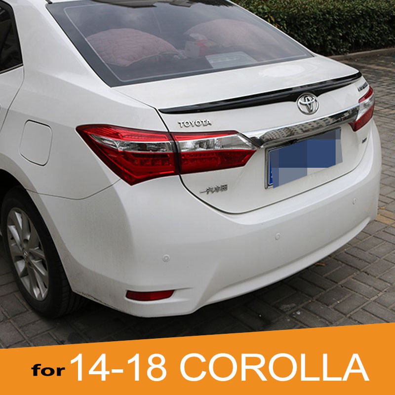 Corolla Altis 2014-2018 ABS Plastic Material Rear Trunk Lip Spoiler for ...