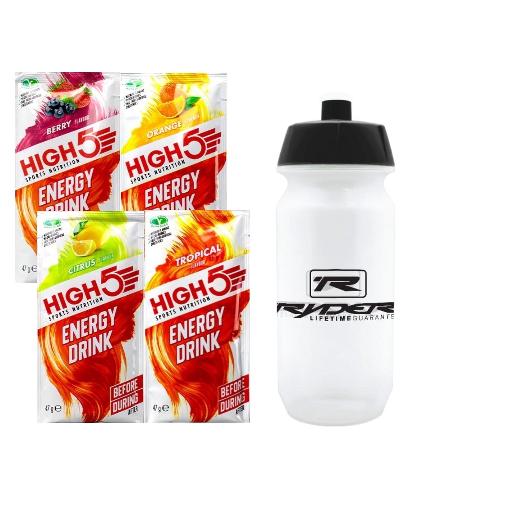 High5 Energy Drink Powder Sachet (Regular non-caffeine, caffeinated ...