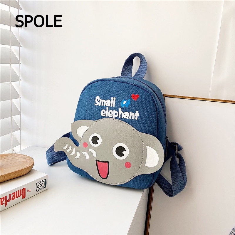 SPOLE Cartoon Cute Elephant Backpack Children Bag Boy Girl Casual ...