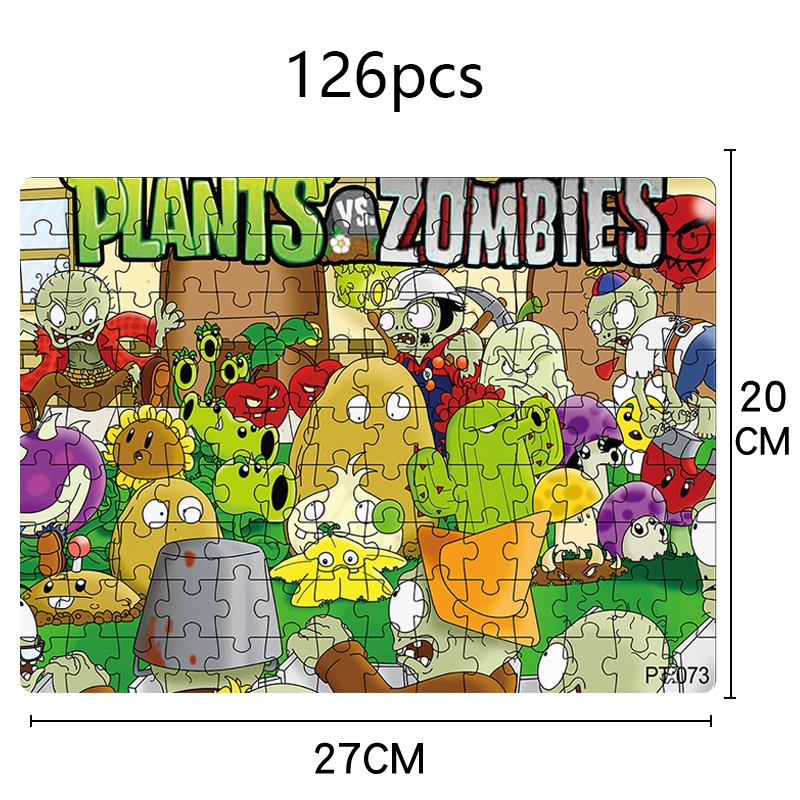 Plants vs. Zombies Puzzle 126PCS Ultraman with Base Plate Paper ...