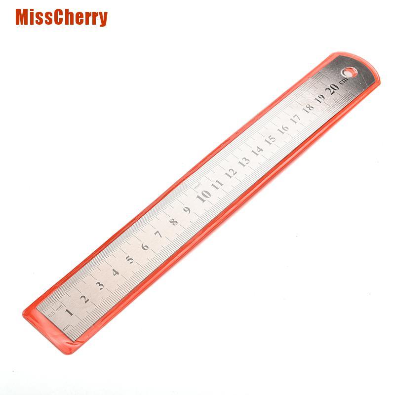[MissCherry] Ch 20Cm Metal Ruler Metric Rule Precision Double Sided ...