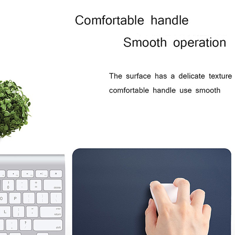 Leather Mouse pad Kulit PU Cute Waterproof Mousepad Office Alas Desk ...