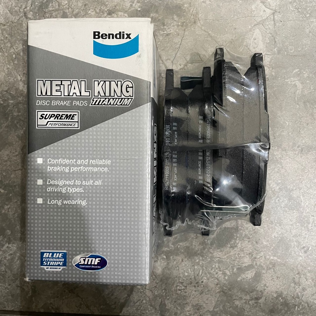BENDIX METAL KING TITANIUM DISC BRAKE PAD FRONT PROTON GEN2 PERSONA ...
