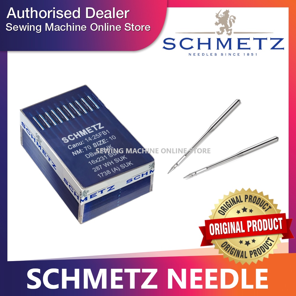 🔥 BORONG MURAH 🔥 ORIGINAL SCHMETZ Industrial Sewing Machine Needle DB/ DP/ DC/ Jarum Mesin ...