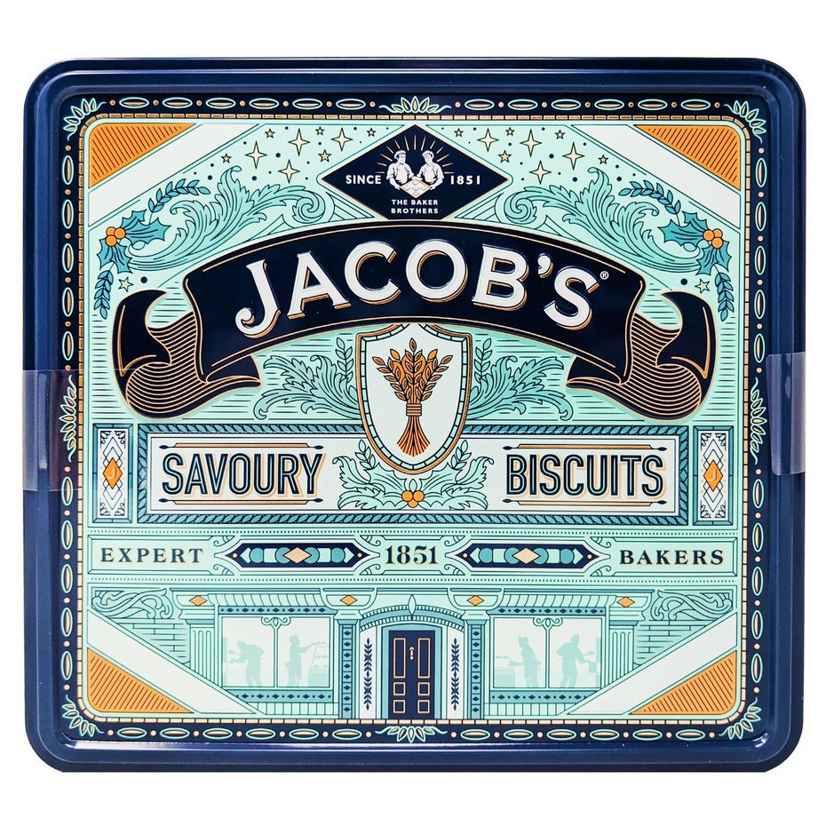 Jacob's Biscuits for Cheese Heritage Tin 300g (The Festive Selection ...