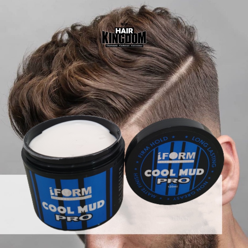 IFORM Cool Mud Pro (120ml) Men Hair Wax Clay Styling [Easy Wash / Extra Strong Hold] 发泥 | Shopee ...