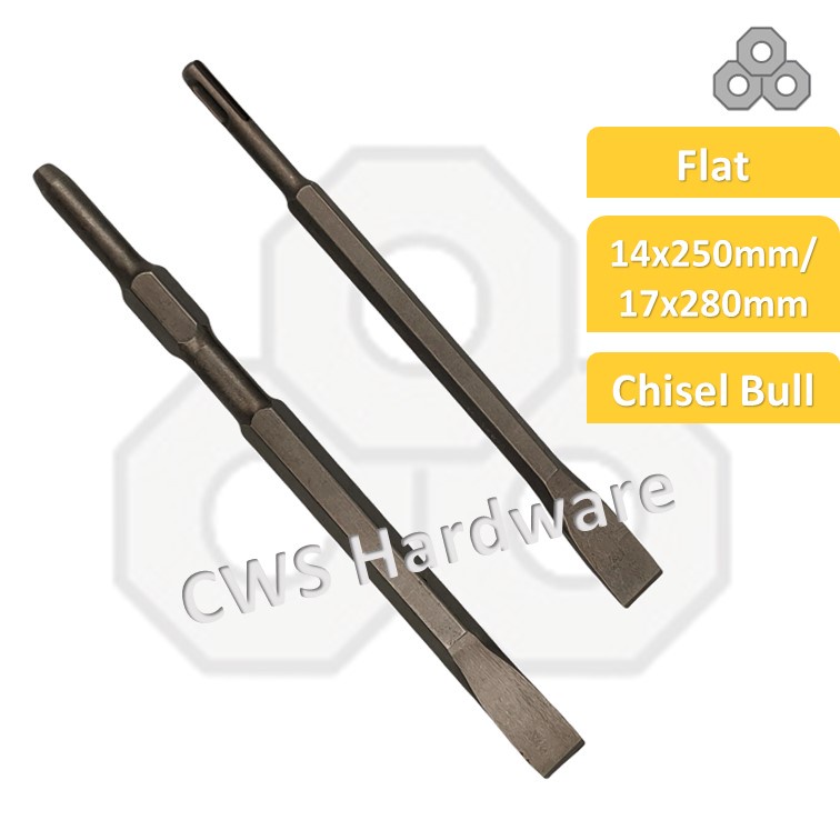 [POINT / FLAT] [SDS / Non SDS] CONCRETE SDS HACKER CHISEL ROTARY HAMMER ...