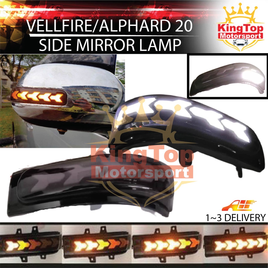 Toyota Vellfire Alphard (AH20) 2008-2014 / Estima 50 Side Mirror LED ...