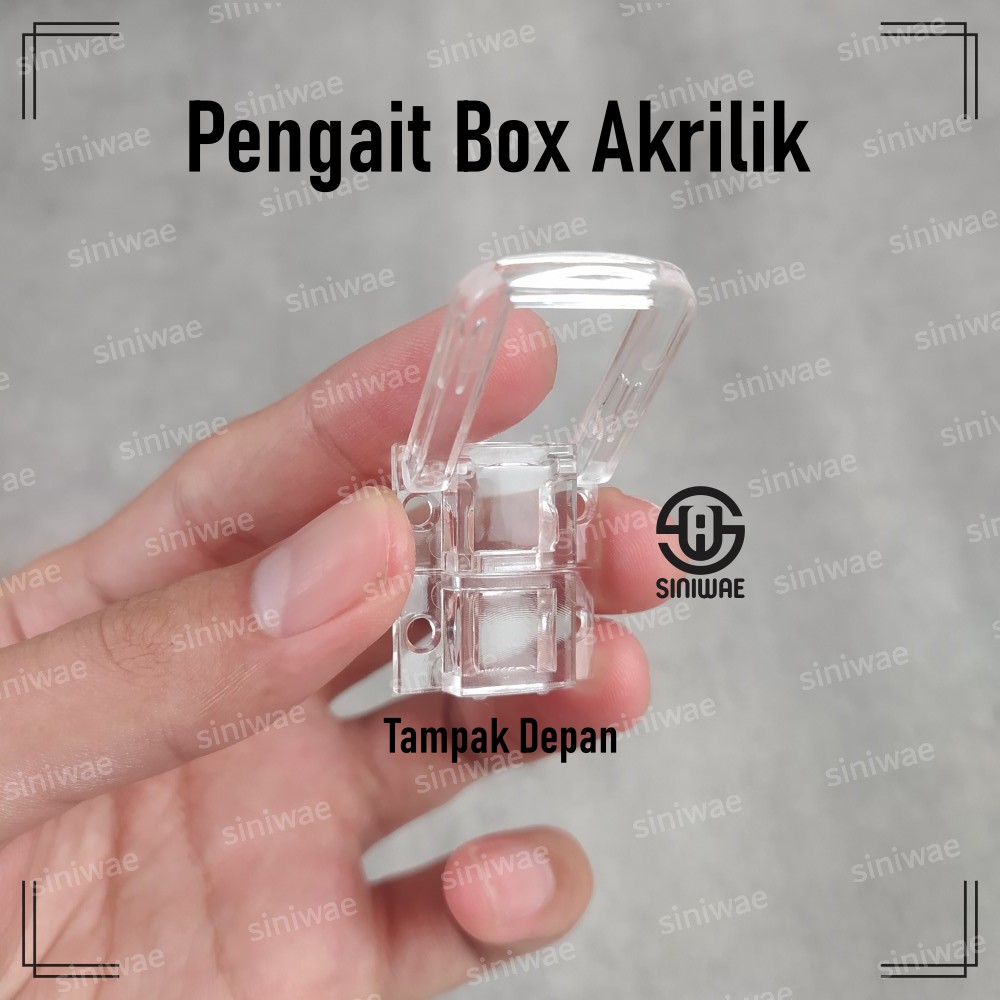 Acrylic Box Hook Clear Transparent Acrylic Box Lock | Shopee Malaysia