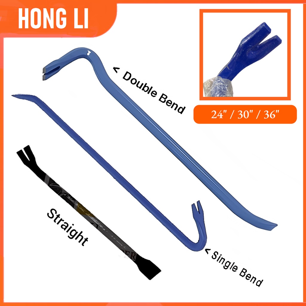 [Xhome] 24"/30"/36" Heavy Duty Iron Wrecking Bar, Crow Bar, Alat Cabut ...