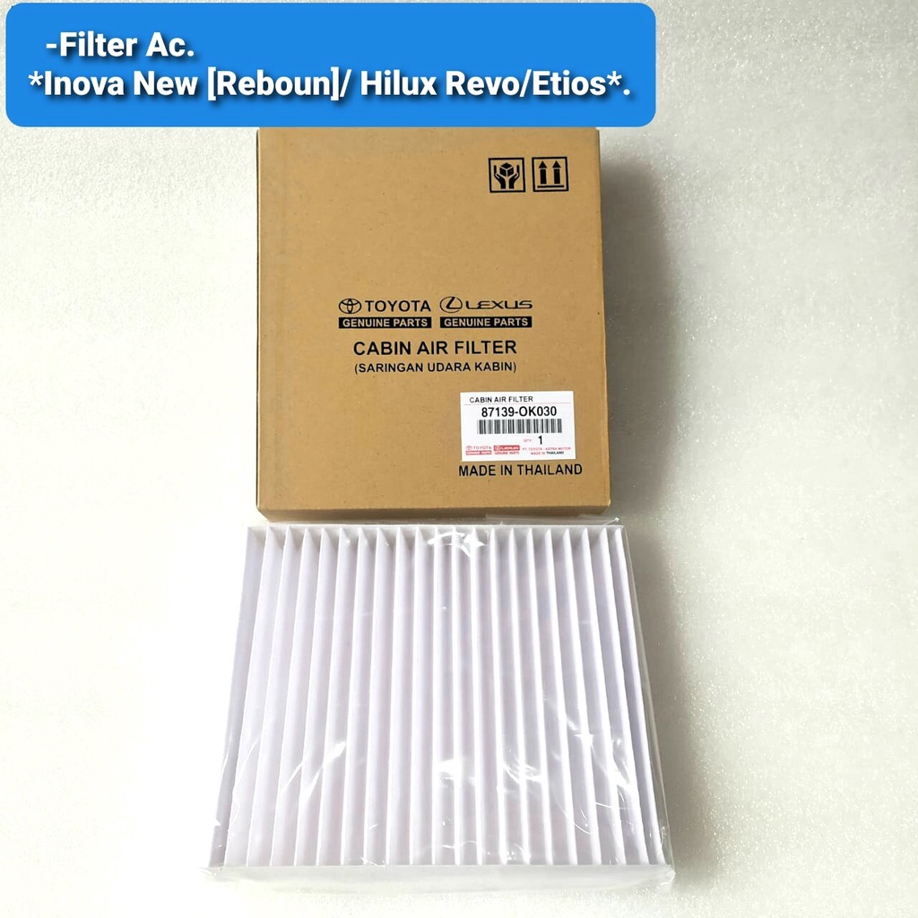Innova reborn ac filter/hilux revo/fortuner vrz/etios/alphard | Shopee ...