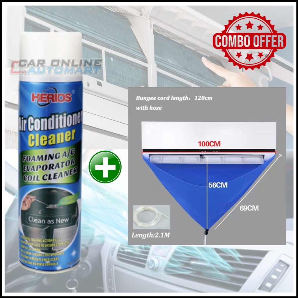 Air Conditioner Foam Spray Cleaner 500ML Aircond Cleaning Foaming ...
