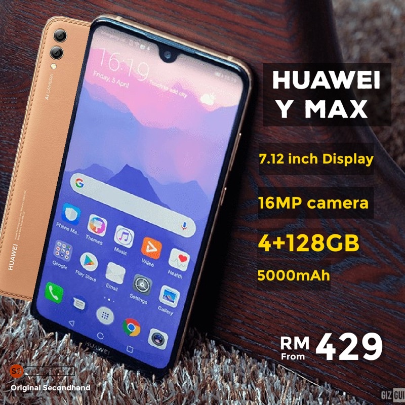 Huawei Y Max (4+128) original secondhand | Shopee Malaysia