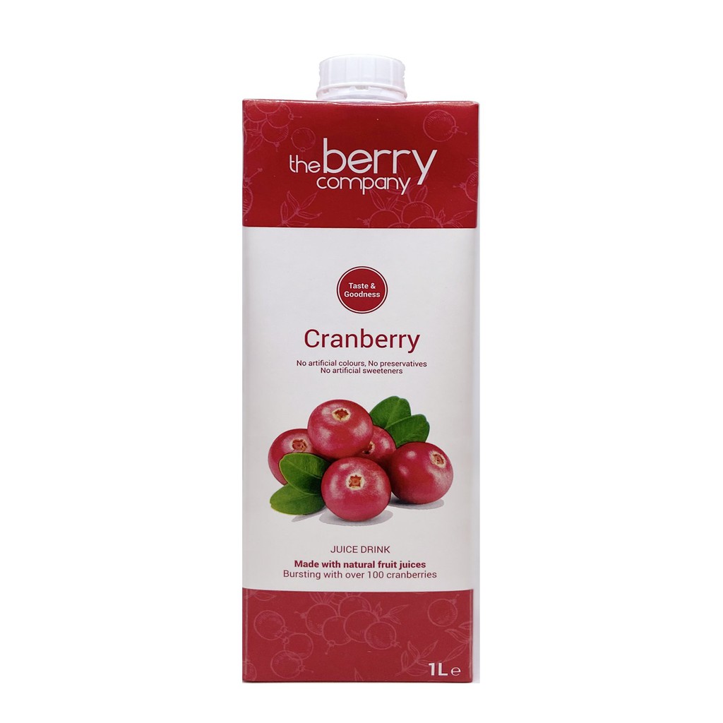 The Berry Company Cranberry Juice 1L NO ADDED SUGAR / NO ARTIFICIAL ...