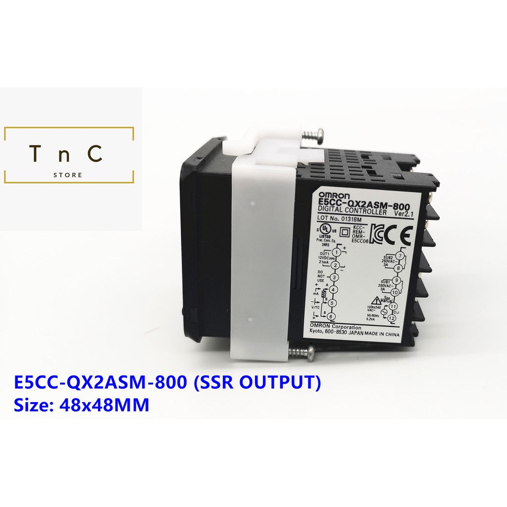 Omron Digital Temperature Controller E5CC-RX2ASM-800 E5CC-QX2ASM-800 Heater Controller E5CC ...