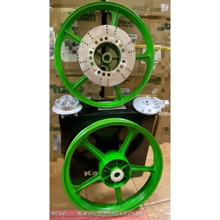 SPORT RIM AR125 KOTAK KAWASAKI WARNA HIJAU / BLACK / GOLD / RED ...