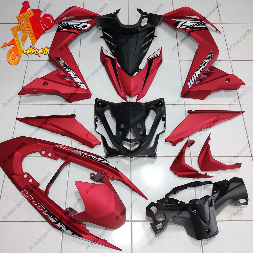 Honda Rs 150 Rs150R Rs150 V1 V2 Cover Set Matt Red Winner Red Ready Stock HLD - Vietnam 9 ...