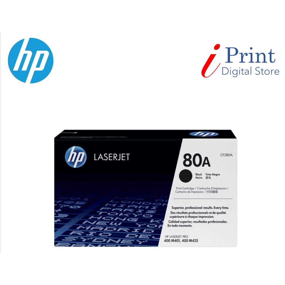 HP 280A / CF280A / 80A BLACK TONER CARTRIDGE [ 100% ORIGINAL] | Shopee ...