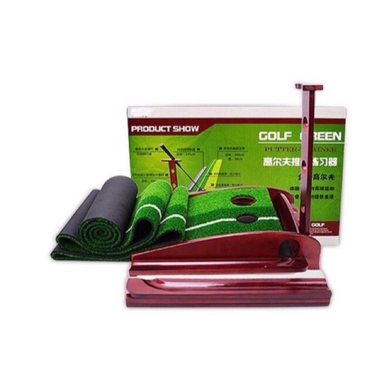 🇲🇾 Premium Wooden Putting Mat - Exclusive Wooden Putting Green - With ...