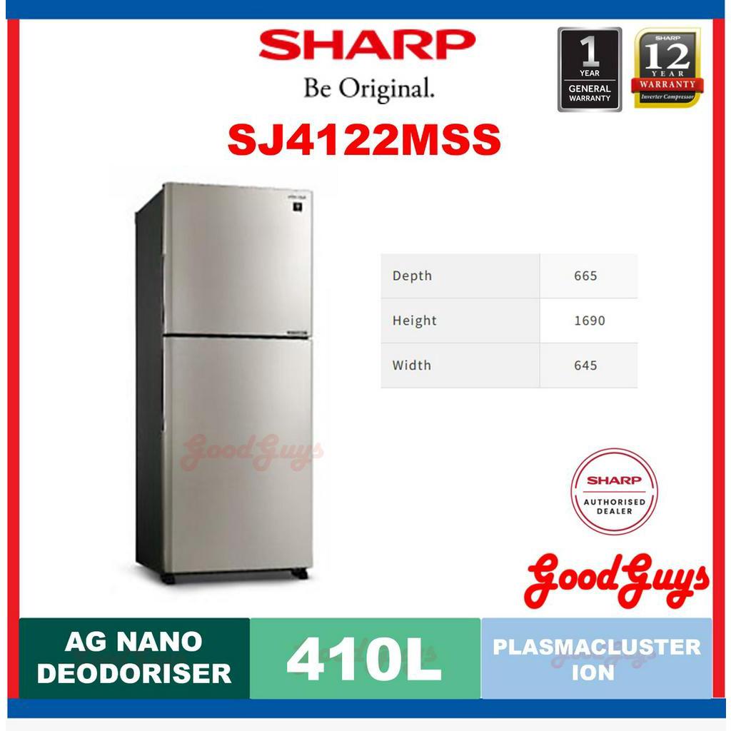 [Seller's Own Fleet] Sharp SJ4122MSS 410L J-Tech Inverter 2 Door ...
