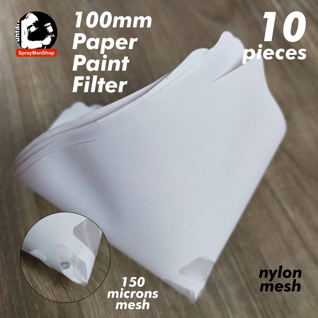 Paper Paint Filter (10pcs)100mm 150 Microns Nylon Mesh 10 pcs Pack ...