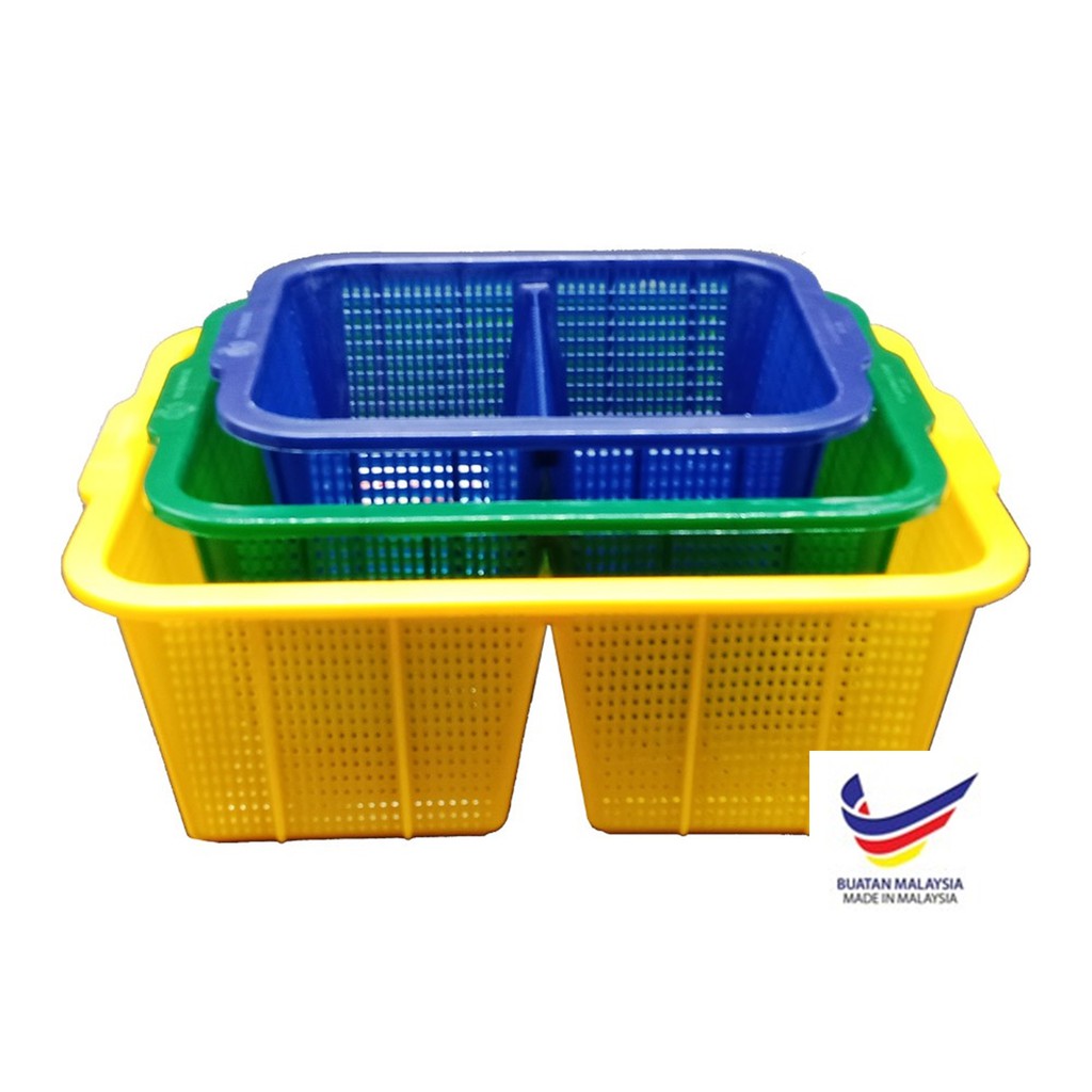 Multipurpose Basket, Duo Compartment Tray, Divided Colander, Storage ...