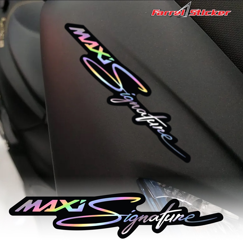 Maxi SIGNATURE sticker maxi nmax lexi xmax hologram sticker | Shopee ...