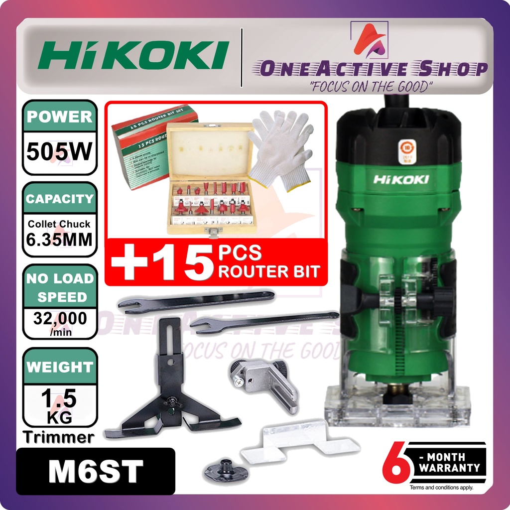 HIKOKI Trimmer Router Bit 505W M6ST - 6 Month Warranty ( HITACHI ...