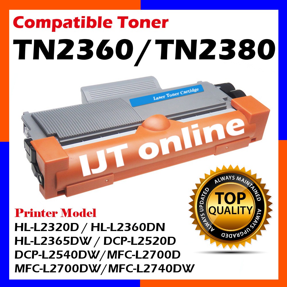 TN2380 TN 2380 TN-2380 Compatible Toner Brother HL L2300D L2320D ...
