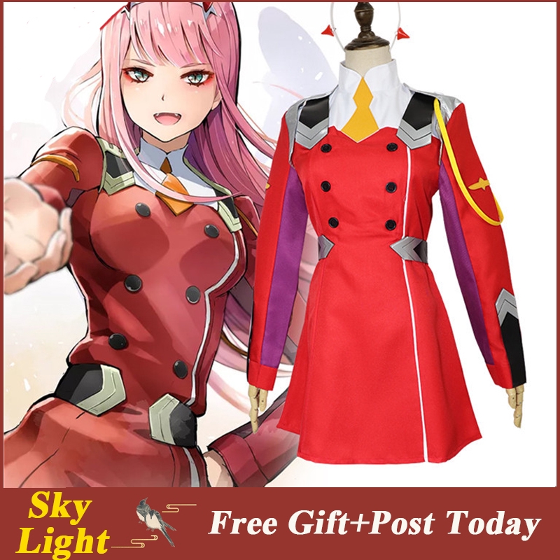 DARLING 02 Zero Two Cosplay Costume DARLING in the FRANXX Anime Cosplay ...