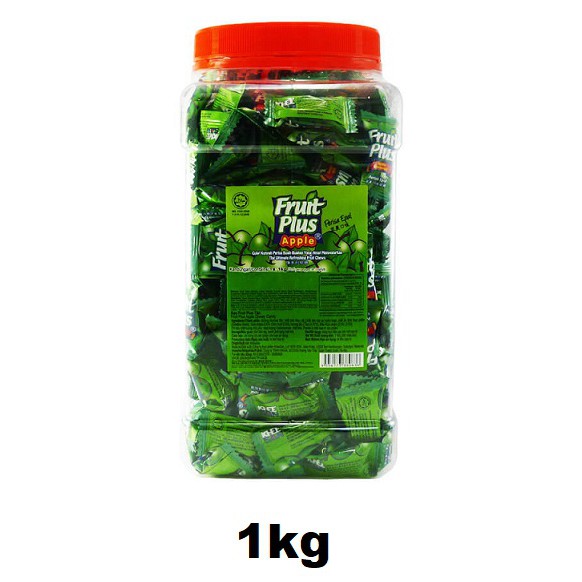 1kg (350pcs) Fruit Plus Apple Candy Sweets (LOCAL READY STOCKS ...