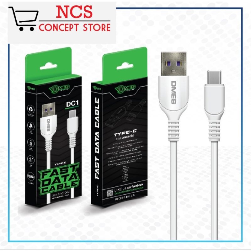 Dmes Fast Data Cable DC1 ( Micro USB / Type C / IP) | Shopee Malaysia
