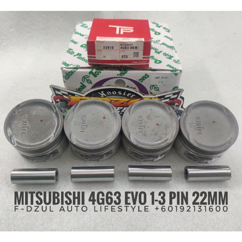 Toto Piston Mitsubishi 4G63 EVO 1-3 Turbo Ceramic Coating 85MM 85.5MM ...