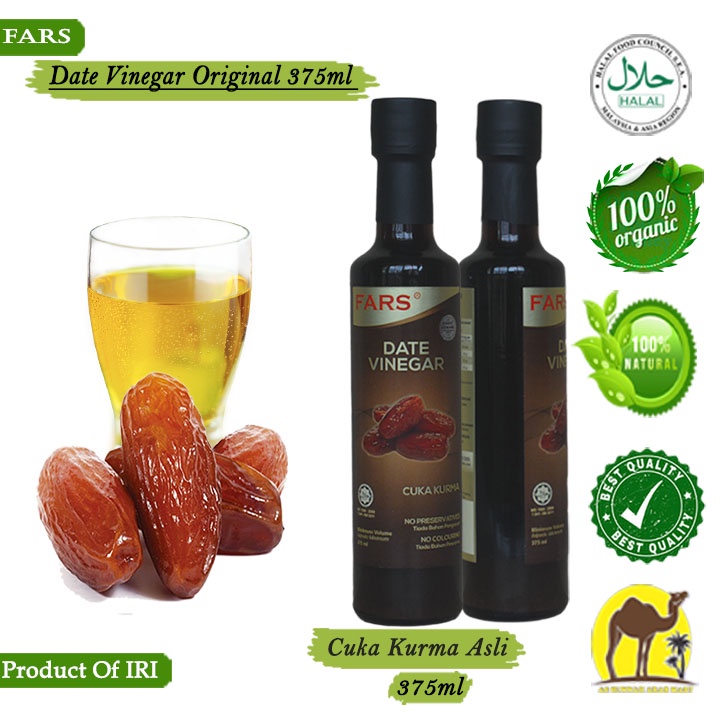 Fars Date Vinegar Original 375ml | Shopee Malaysia