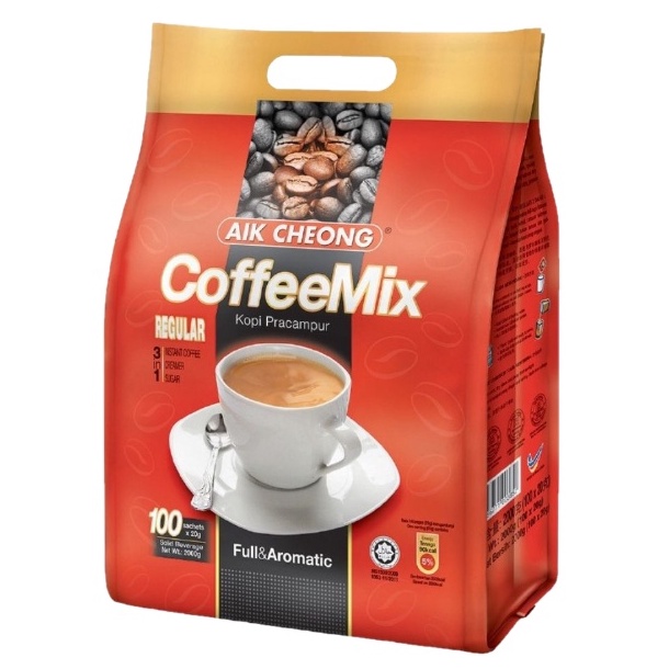 Aik Cheong Coffee Mix 3 in 1 (1.8kg) - Regular (18g x 100's) | Shopee Malaysia